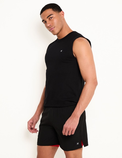 Short calzón de malla integrado X10 para entrenamiento hombre 1