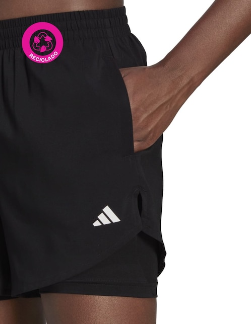 Short con calzón de malla integrado ADIDAS para entrenamiento mujer 5