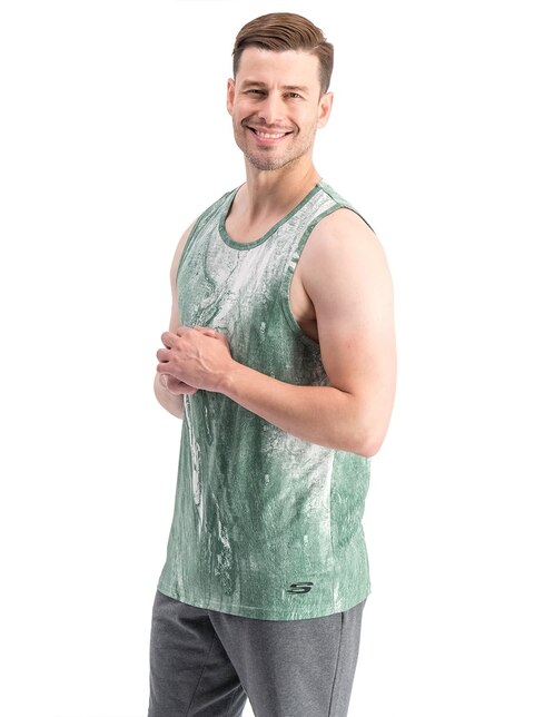 Playera deportiva para correr Skechers para hombre 1