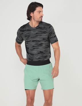 Short con calzón de malla integrado X-10 para correr hombre