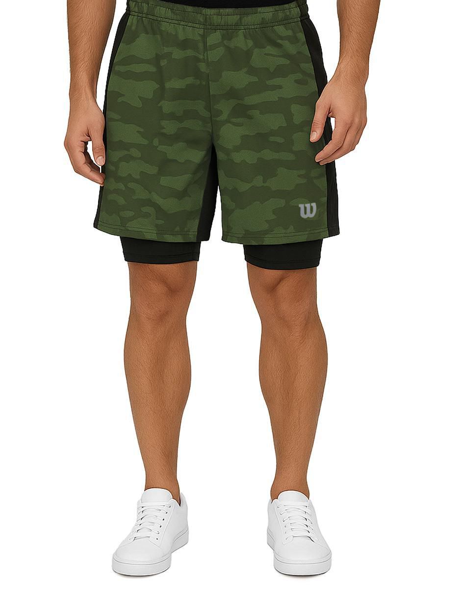 Short con malla Wilson para entrenamiento hombre